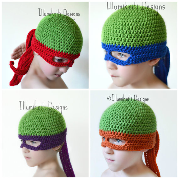 Crochet Kids Turtle Ninja Mask – Craft Gossip