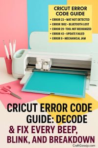Cricut Error Code Guide: What That Beep Means And How to Fix It Fast ...