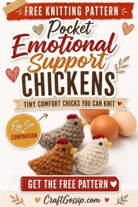 Pocket Emotional Support Chickens – Craft Gossip