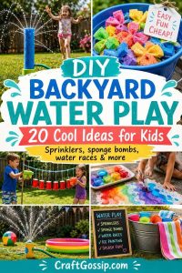 DIY Backyard Water Play Ideas To Keep Kids Cool All Summer – Craft Gossip